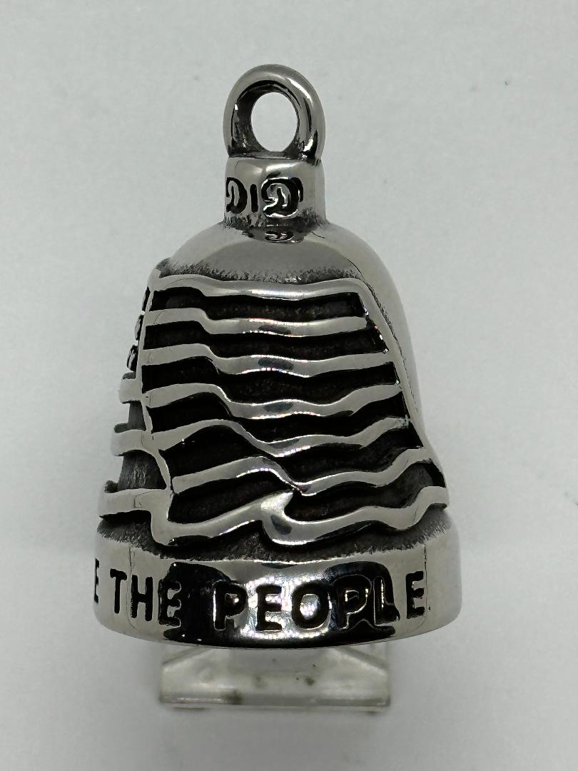 Stainless Steel "We The People" Flag Bell Motorcycle Biker Ride Bell R ...