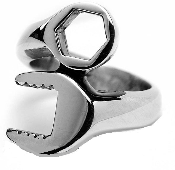Large Wrench Ring Mechanic's Stainless Steel Unisex Ring SR32 ...